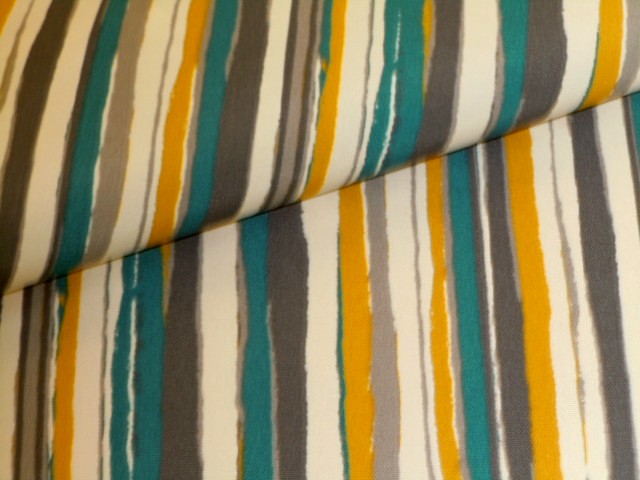 Indoor/Outdoor Fabric Pattern Marigold Strie'