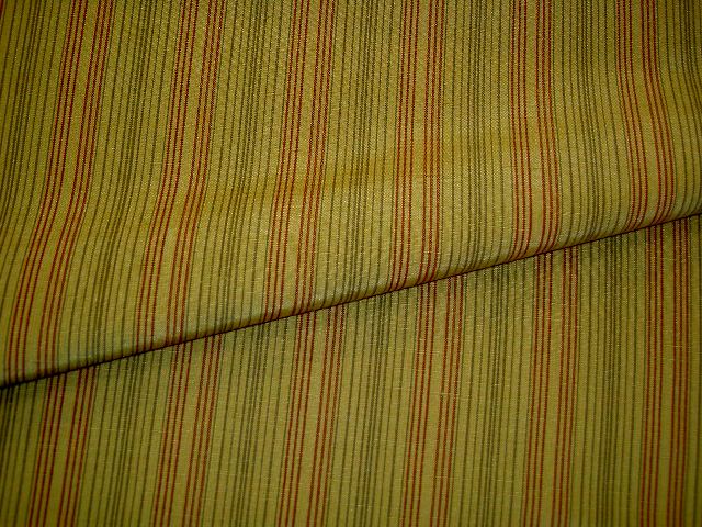 Linen Silk Ralph Lauren Morley Stripe Gold Fabric