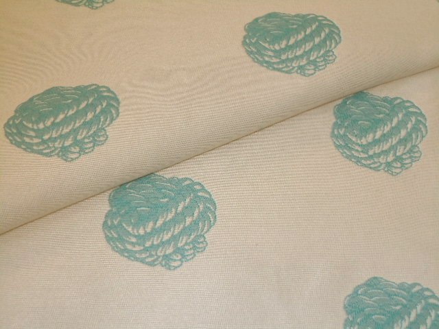 Monkey Knots pattern, color Baltic