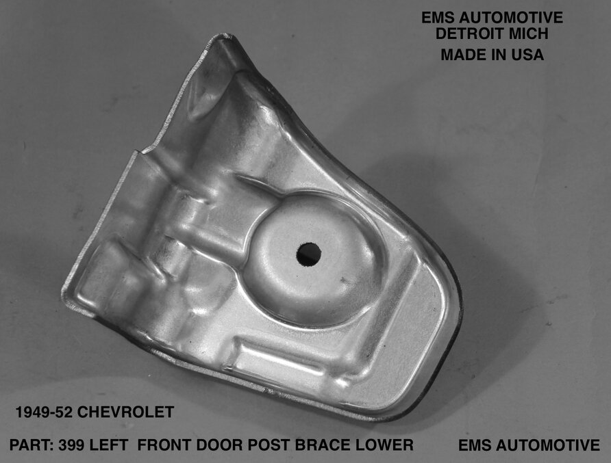 1949-52 CHEVROLET FRONT DOOR POST BRACE LOWER