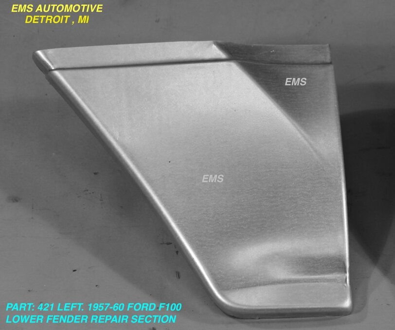 NEW PRODUCT RELEASE 1957-60 FORD F100 TRUCK LOWER FRONT FENDER REPAIR ...