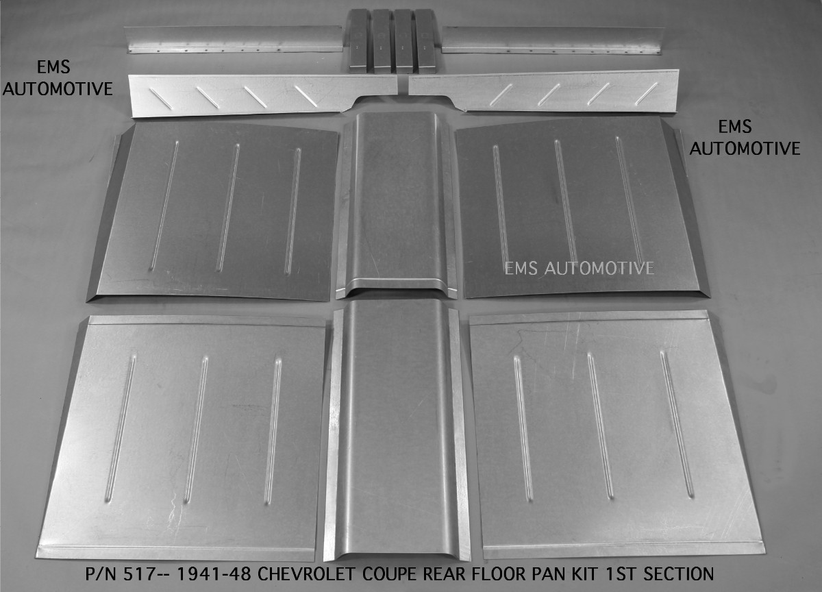 NEW PRODUCT RELEASE 1941-48 CHEVROLET COUPE REAR FLOOR PAN KIT- 1ST SECTION