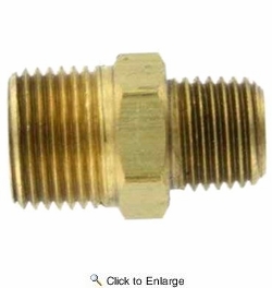 Amflo 346 3/8" MNPT x 1/4" MNPT Brass Pipe Coupling