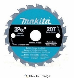 Makita A-95021 3-3/8" 20T Carbide Cirular Saw Blade
