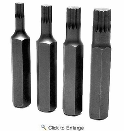 Performance Tool W1395 4 Piece Metric 12 Point Triple Square 1/2" Hex ...