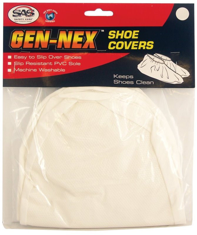 SAS Safety 6809 Shoe Covers with Slip Resistant Sole - Large (1 Pair ...