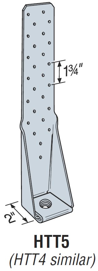 Simpson Strong Tie HTT5 16" Heavy Tension Tie