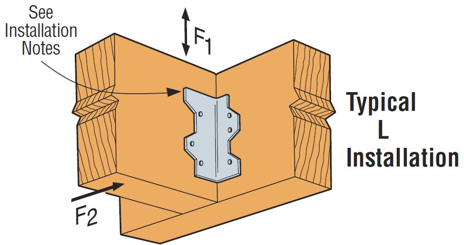 Simpson Strong Tie L30 3" Reinforcing Angle Bracket