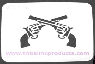 Grim Reaper With Gun Stencil