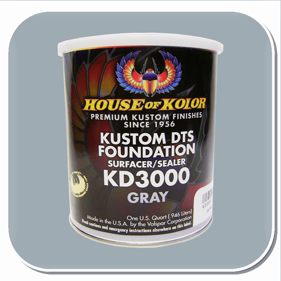 HOC-KD3000-Q01 KUSTOM DTS FOUNDATION SURFACER/SEALER - Gray Quart