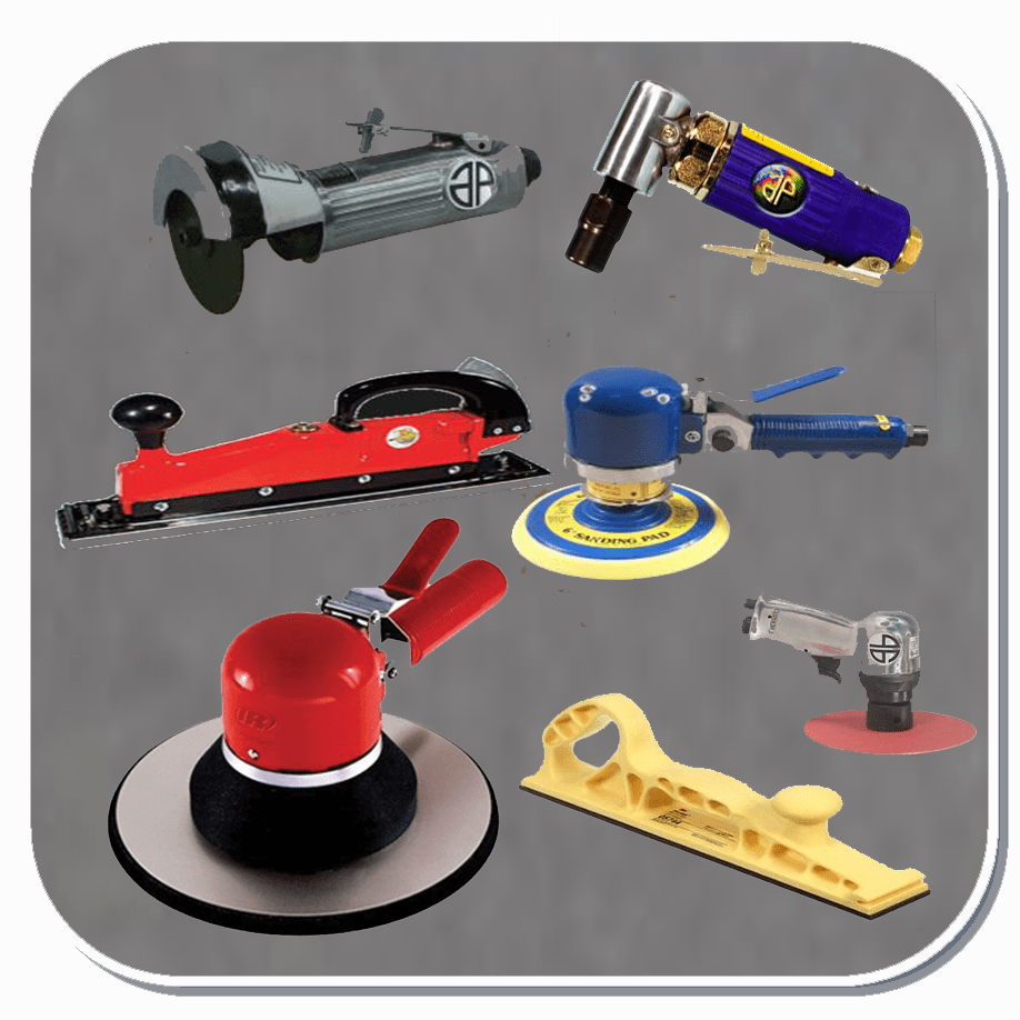 Spray Guns, Air Tools, Sanders, Accessories