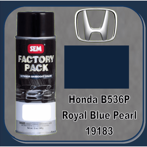 SEM-19183 SEM Factory Pack Basecoat Honda Paint Code B536P "ROYAL BLUE ...