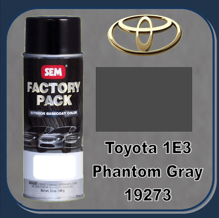 SEM-19273 SEM Factory Pack Basecoat Toyota Paint Code 1E3 "PHANTOM GRAY ...