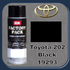 SEM-19293 SEM Factory Pack Basecoat Toyota Paint Code 202 "BLACK" 16oz ...