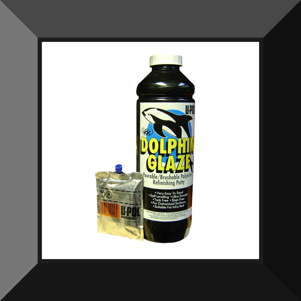 UPO-0713 U-POL DOLPHIN GLAZE 880ml BOTTLE WITH HARDNER