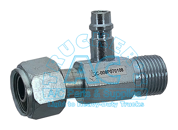 FEMALE O-RING X MALE INSERT O-RING SERVICE PORT ADAPTER 10-10 (Suction)