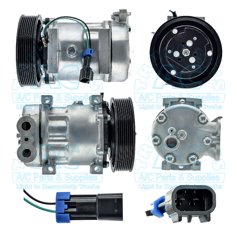 Sanden A/C Compressor - Aftermarket Grade OEM# SKI4802S