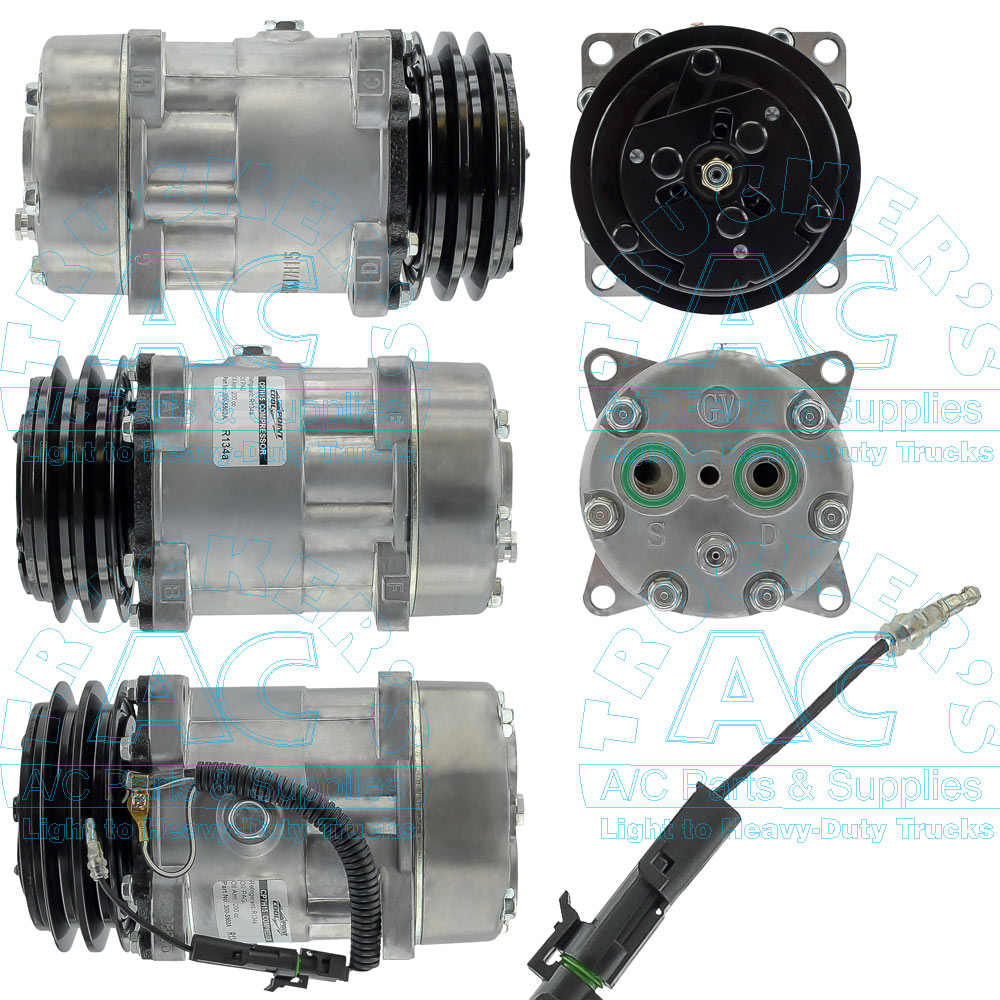 Sanden Style A/C Compressor - #4860 Multi-Fit - 03-3702G