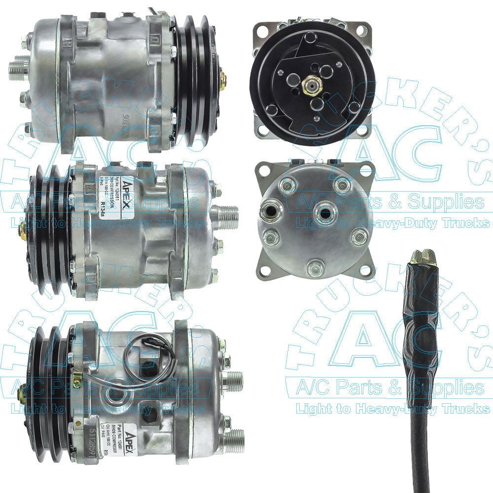 Sanden Style A/C Compressor - Aftermarket - 03-3406G