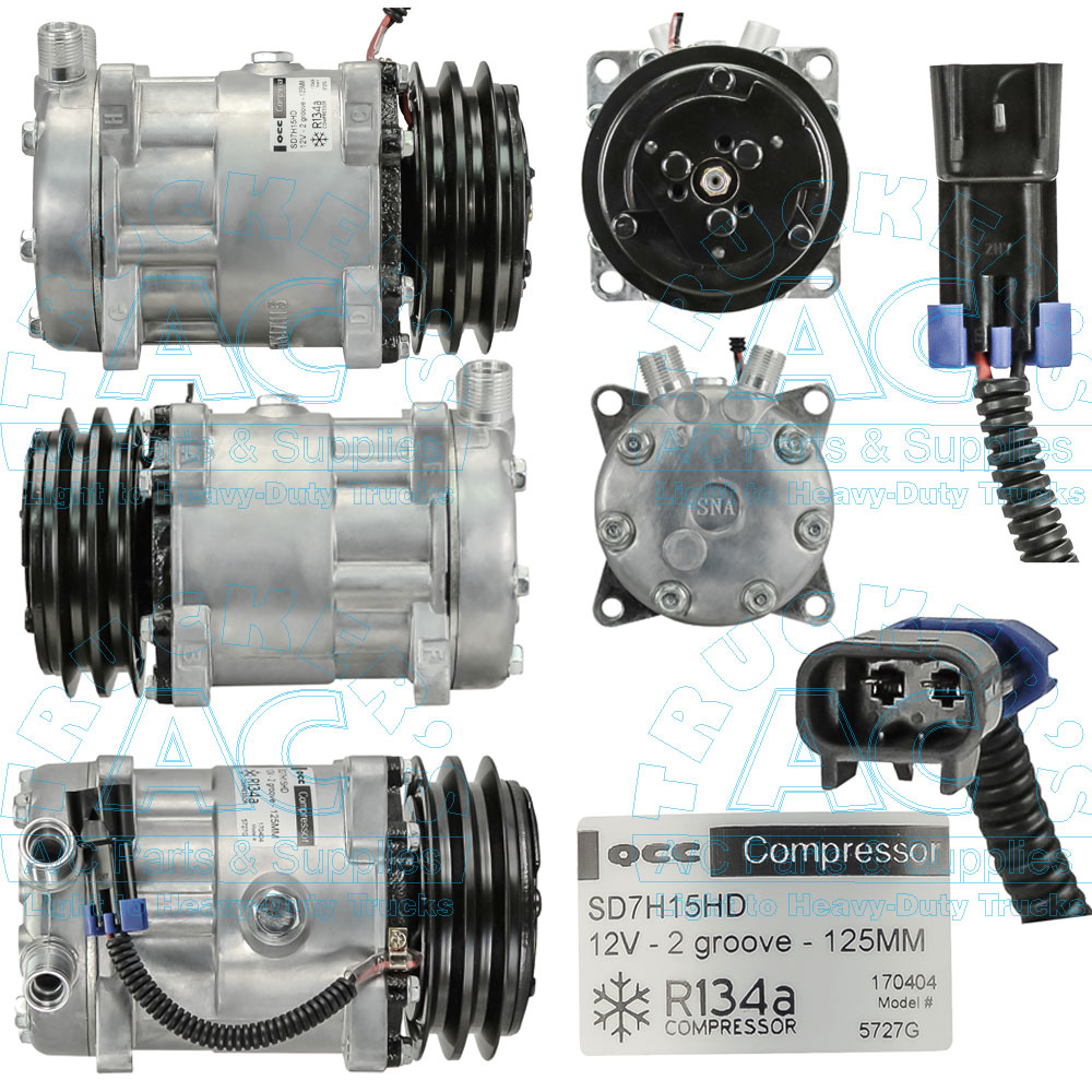Sanden Style A/C Compressor - Aftermarket - Multi-Fit - 03-3490G