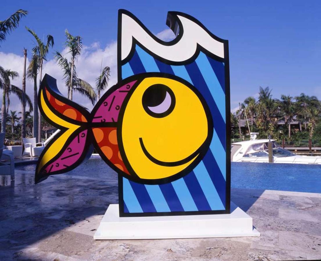 Boomfish Monumental Sculpture by Britto