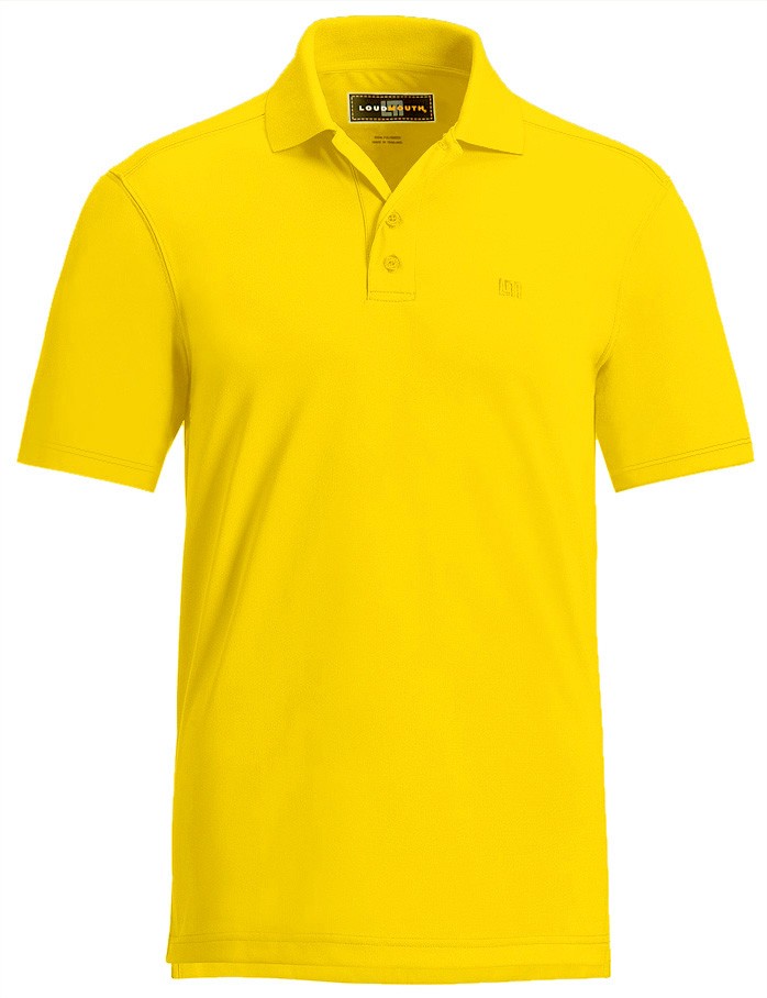 Essential Lemon Chrome Men's Polo Shirt by Loudmouth Golf