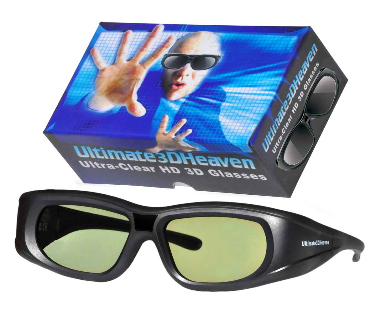 Adult 3D Glasses for Samsung or Mitsubishi Televisions Rechargable Ultra Clear HD