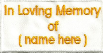 Memorial Label for a Vestment MEM1