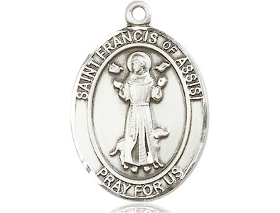 Saint Francis of Assisi Medal 7036SS | Patron Saint Francis