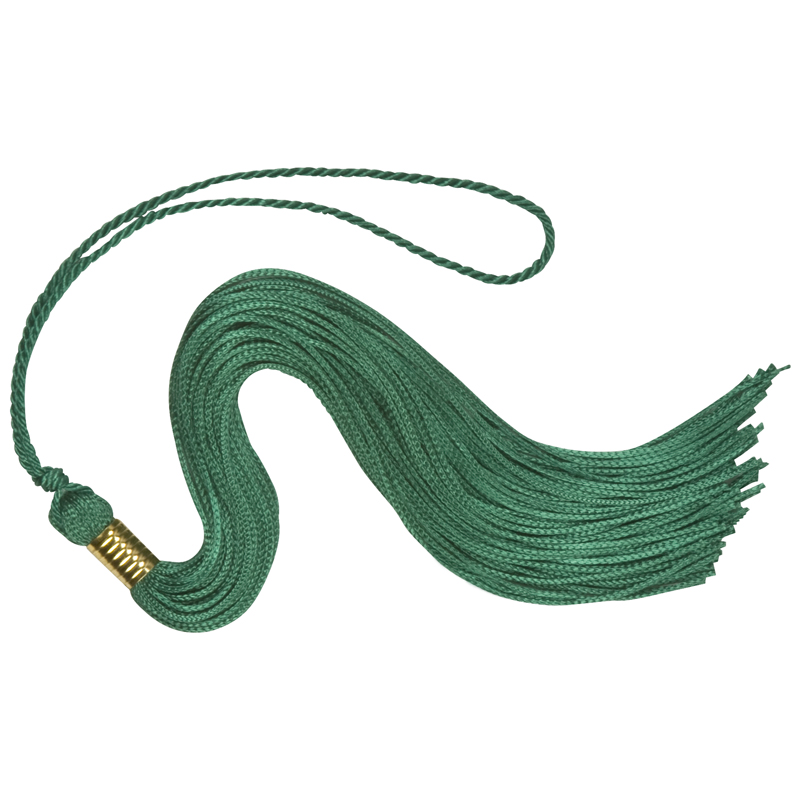 Emerald green graduation tassel