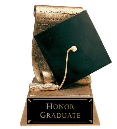 Honor Graduate Trophy Great Gift!