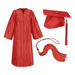 Silver-Grey-graduation-cap-and-gown
