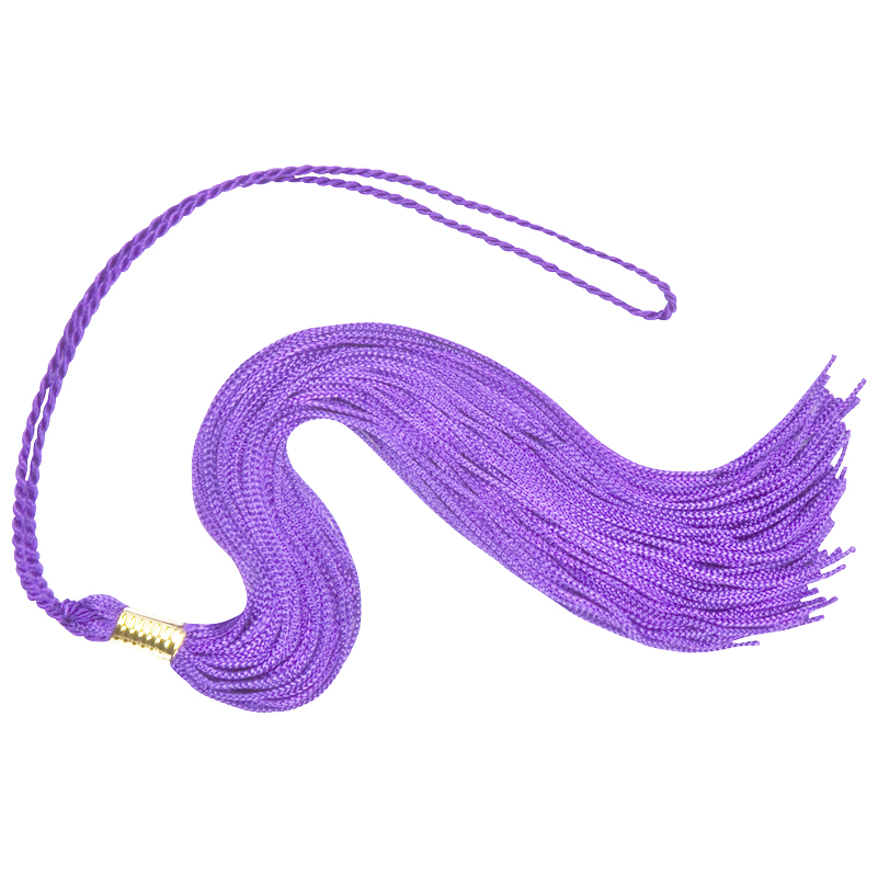 Violet graduation tassel