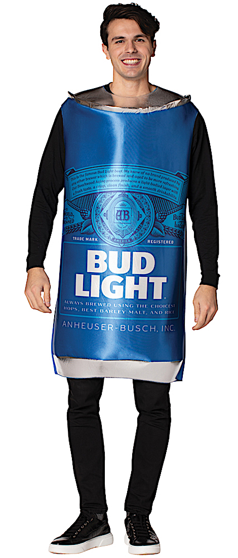 Beer Costume - Bud Light Beer Can - FOOD RELATED COSTUMES & ACCESSORIES