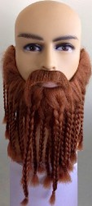 Multi-Braid Beard Set - Asst Colors - FAKE BEARDS MUSTACHES BEARD and ...