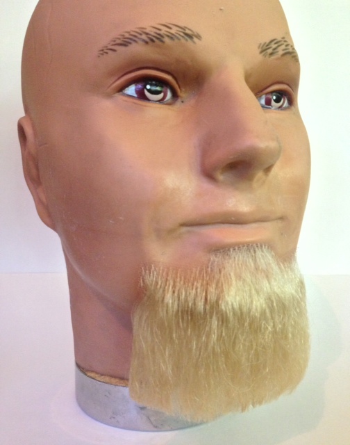 Three Point Goatee - Human Hair - Glue On - FAKE BEARDS MUSTACHES BEARD ...