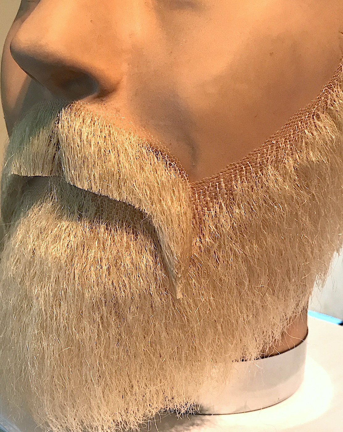 Full Beard Set - 100% Human Hair - Glue On - FAKE BEARDS MUSTACHES ...