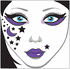 Body Art Stickers - Face Decal - Moon and Stars - BODY ART ...