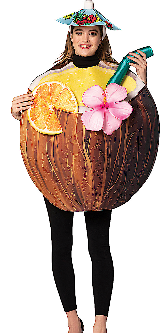 Coconut Cocktail Costume - FOOD RELATED COSTUMES & ACCESSORIES