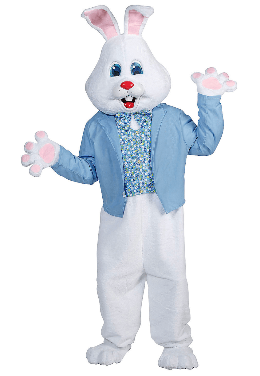 Blue Coat Bunny - ANIMAL RELATED COSTUMES ACCESSORIES MASCOTS