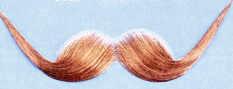 Extreme Handlebar - Fake Mustache - Glue On - FAKE BEARDS MUSTACHES ...