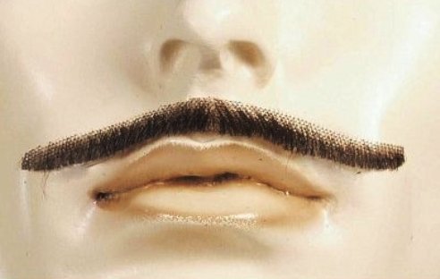 The Pencil Thin - Fake Mustache- Glue On - FAKE BEARDS MUSTACHES BEARD ...