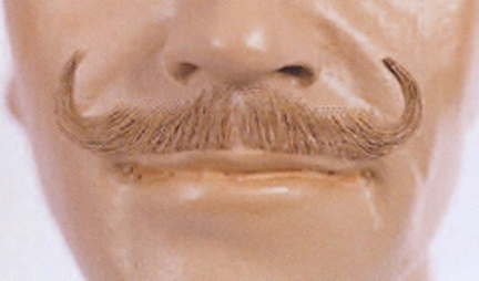 Thin Wingtip - Fake Mustache - Glue On - FAKE BEARDS MUSTACHES BEARD ...