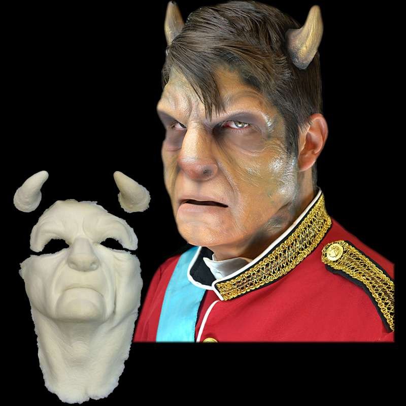 Beast Prosthetic - Belle's Beast - Unpainted - FULL FACE CHARACTER ...