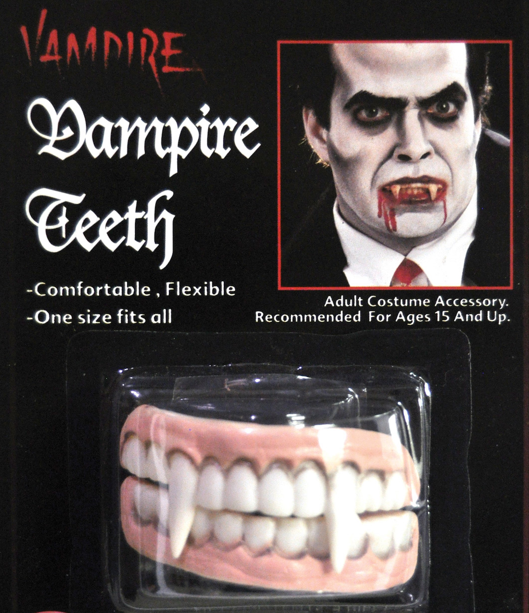 Tooth Veneers - Economy Vampire - Full Set - PROSTHETIC TEETH FAKE ...