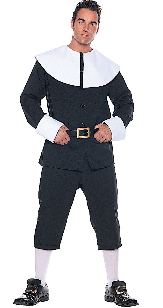 Pilgrim Man Costume - THANKSGIVING COSTUMES