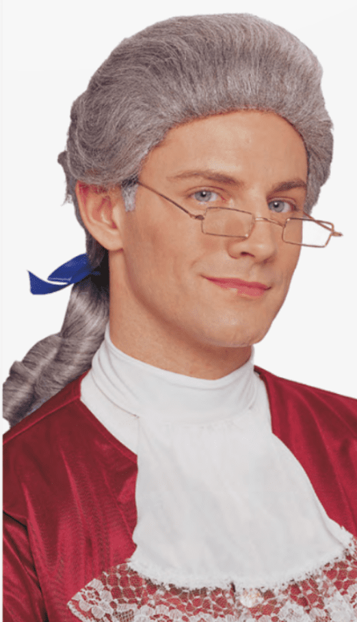 Man's Colonial Wig - Ponytail Wig - Asst Colors - THEATRICAL WIGS MEN'S ...