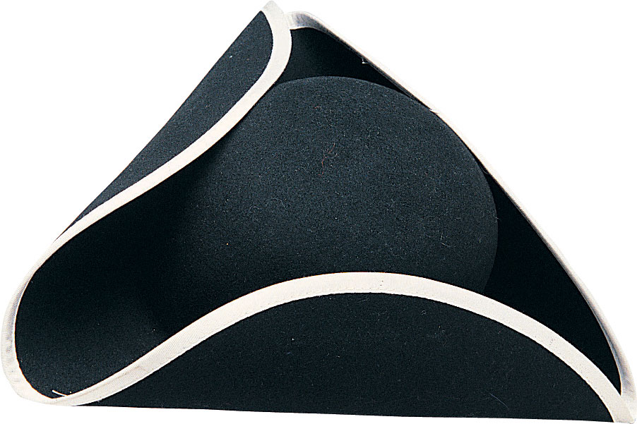 Colonial Hat - Men's Tricorn Hat - MEN'S HATS PERIOD, FORMAL