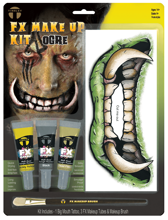 Tattoo and Makeup Kit - Big Mouth Ogre - MAKEUP KITS CHARACTER MAKEUP KITS