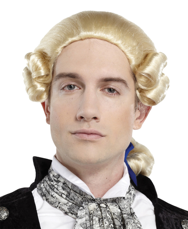 Man's Colonial Wig - Ponytail Curl Wig - Asst Colors - THEATRICAL WIGS ...